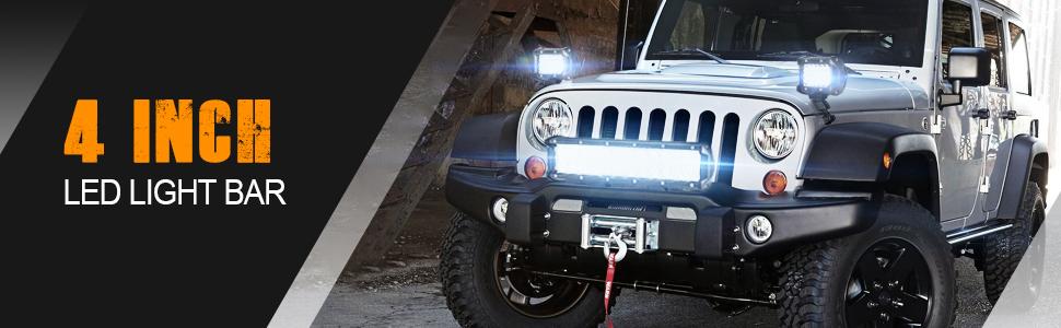 LED Pod Light Bar For Truck, Jeep, SUV Super Bright | Novsights.com