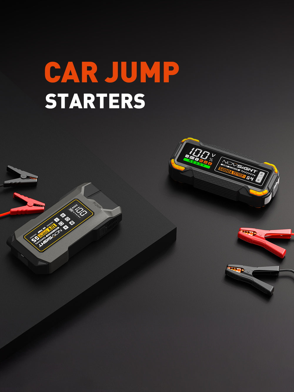 Novsight Portable Ultra Safe Car Jump Starters for Gas and Diesel Cars