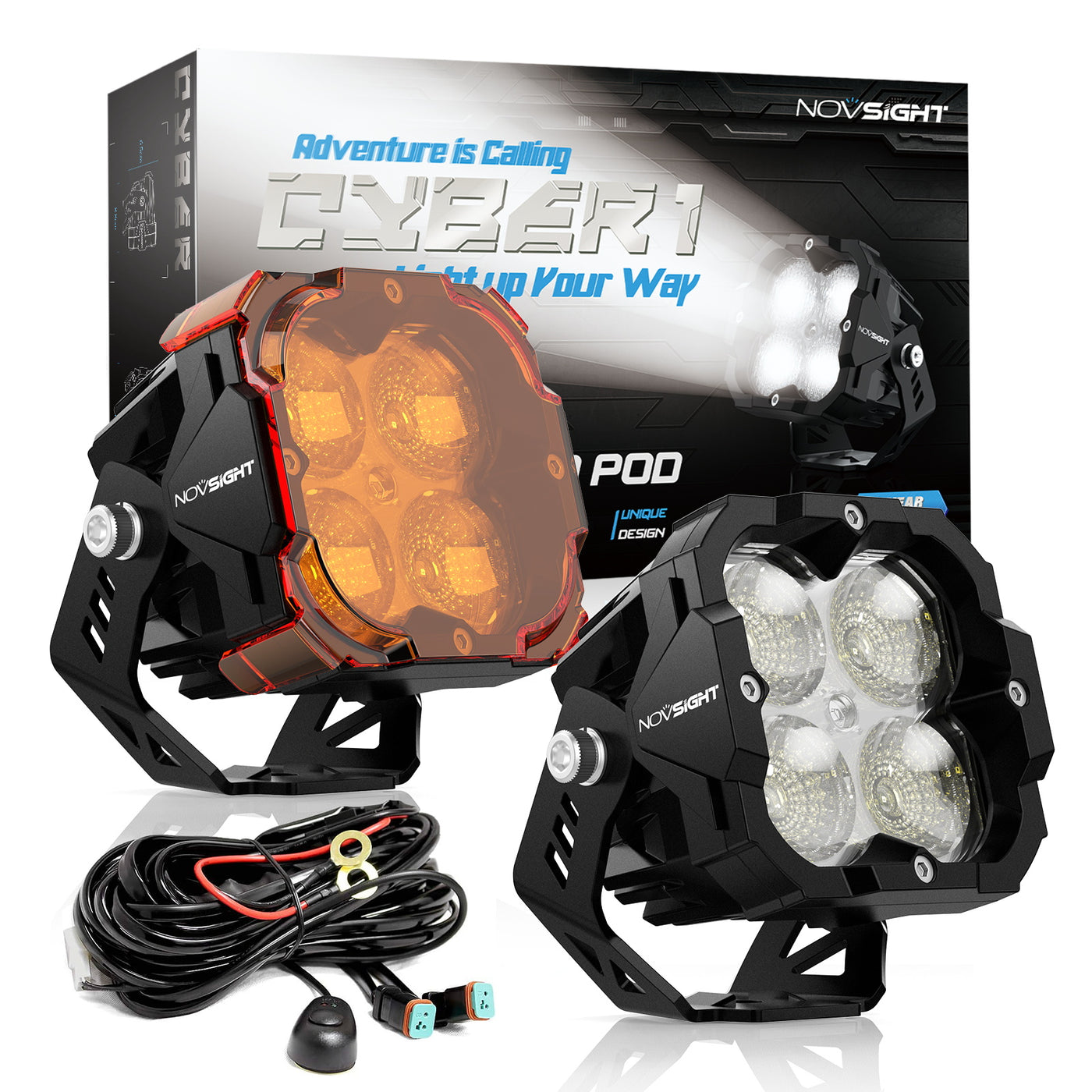 CYBER 1 Series | 3 Inch Cube LED Pods Off-road Auxiliary Flood Light D