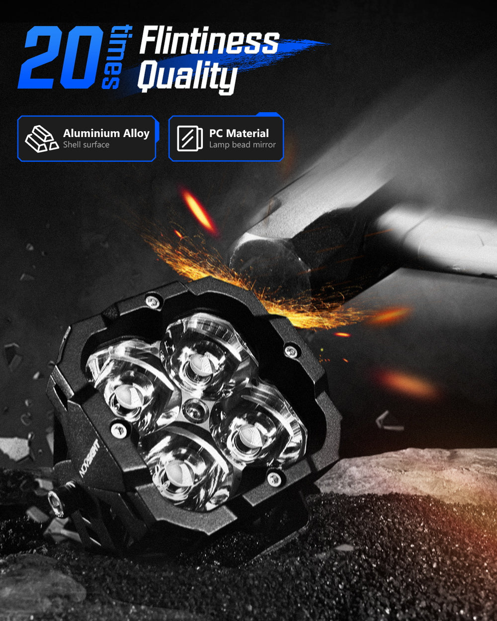 CYBER 1 Series | 3 Inch Cube LED Pods Off-road Auxiliary Flood Light D