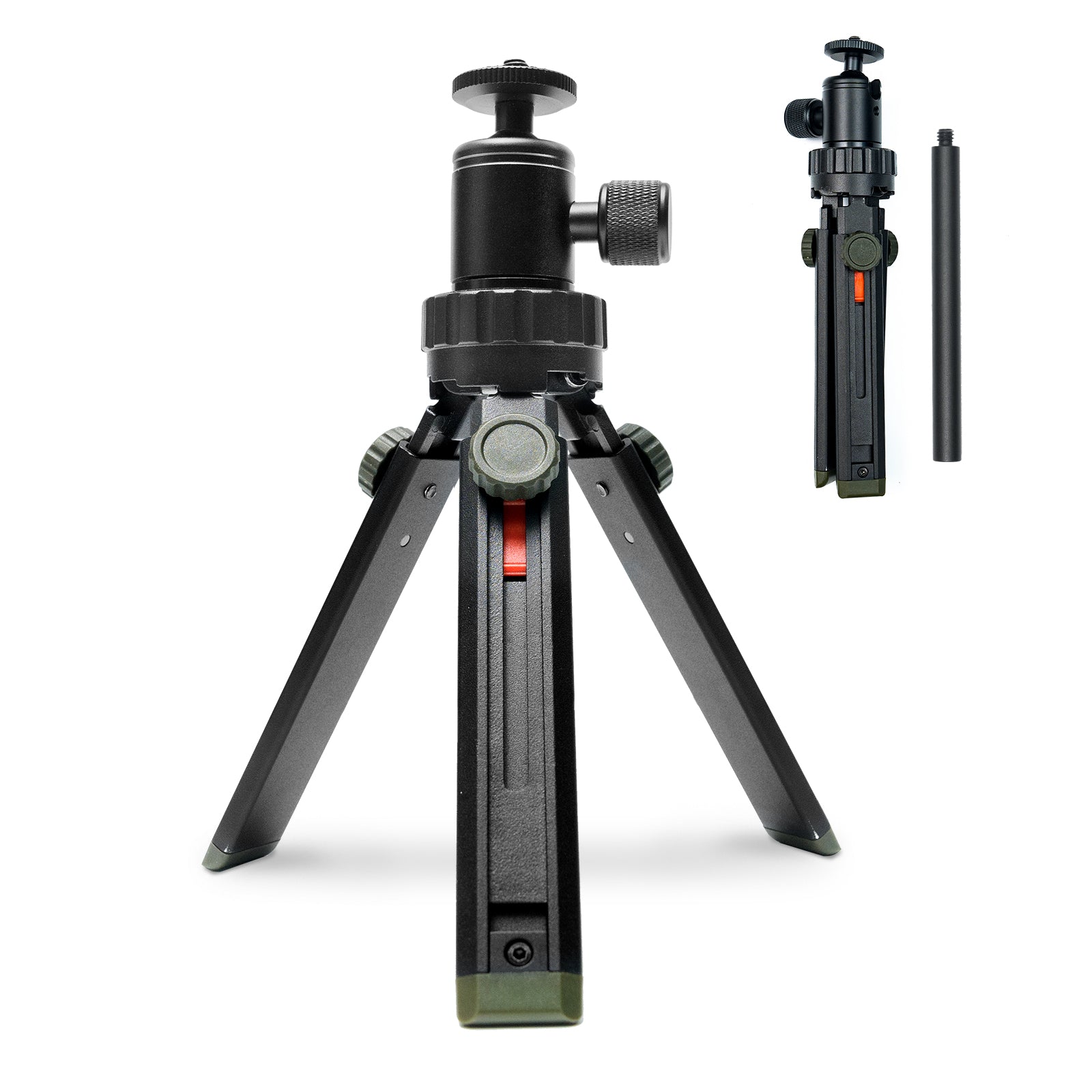 Portable LED Work Light Tripod 1/4 Spiral Portable Stand With Universa