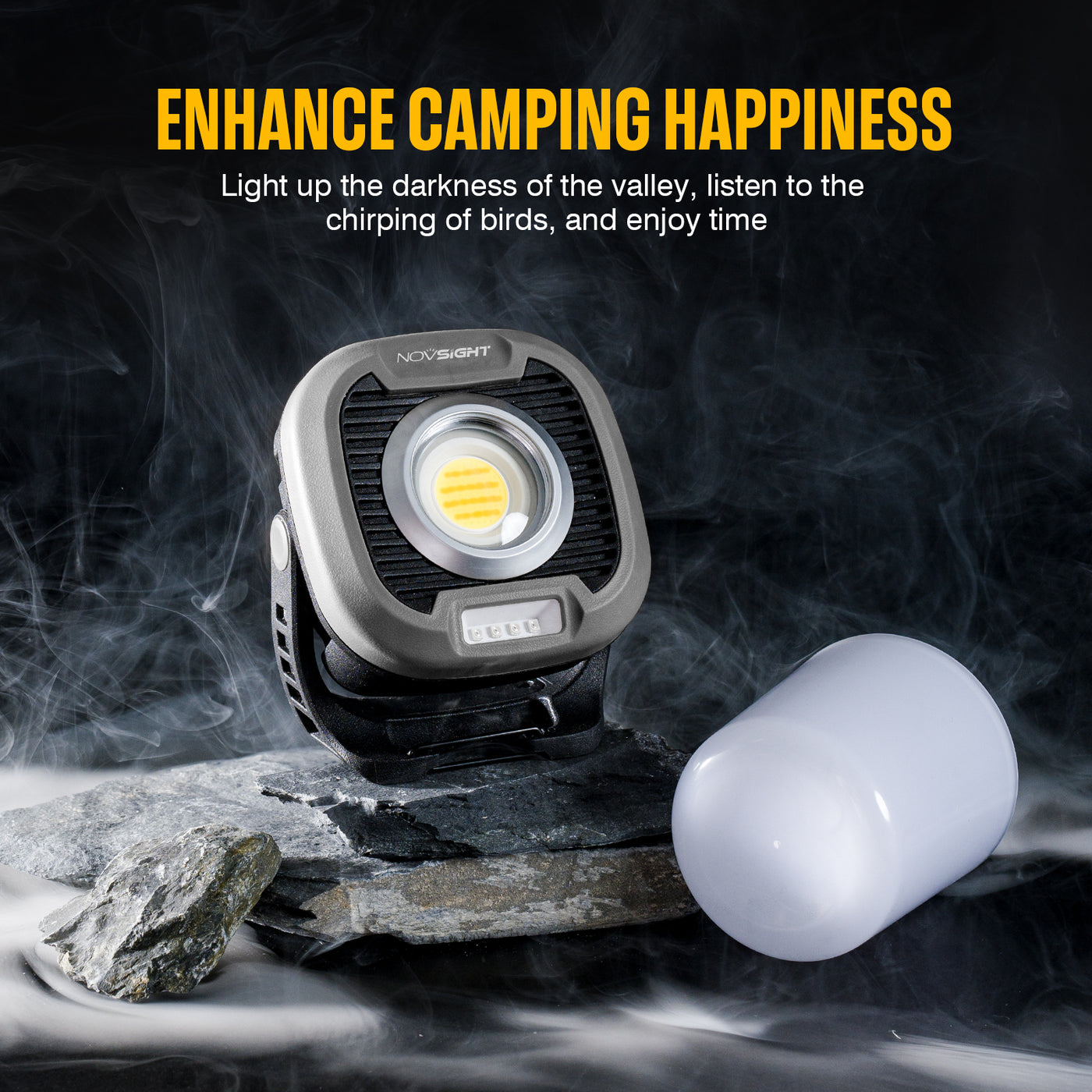 ‎Square LED Camping Work Light Kit