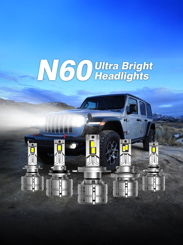 Novsight N60 Series 200W Brightest LED Bulbs for Car SUV OFF ROAD.Try ...