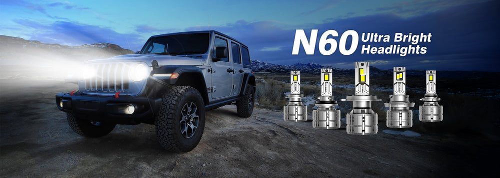 Novsight N60 Series 200W Brightest LED Bulbs for Car SUV OFF ROAD.Try ...