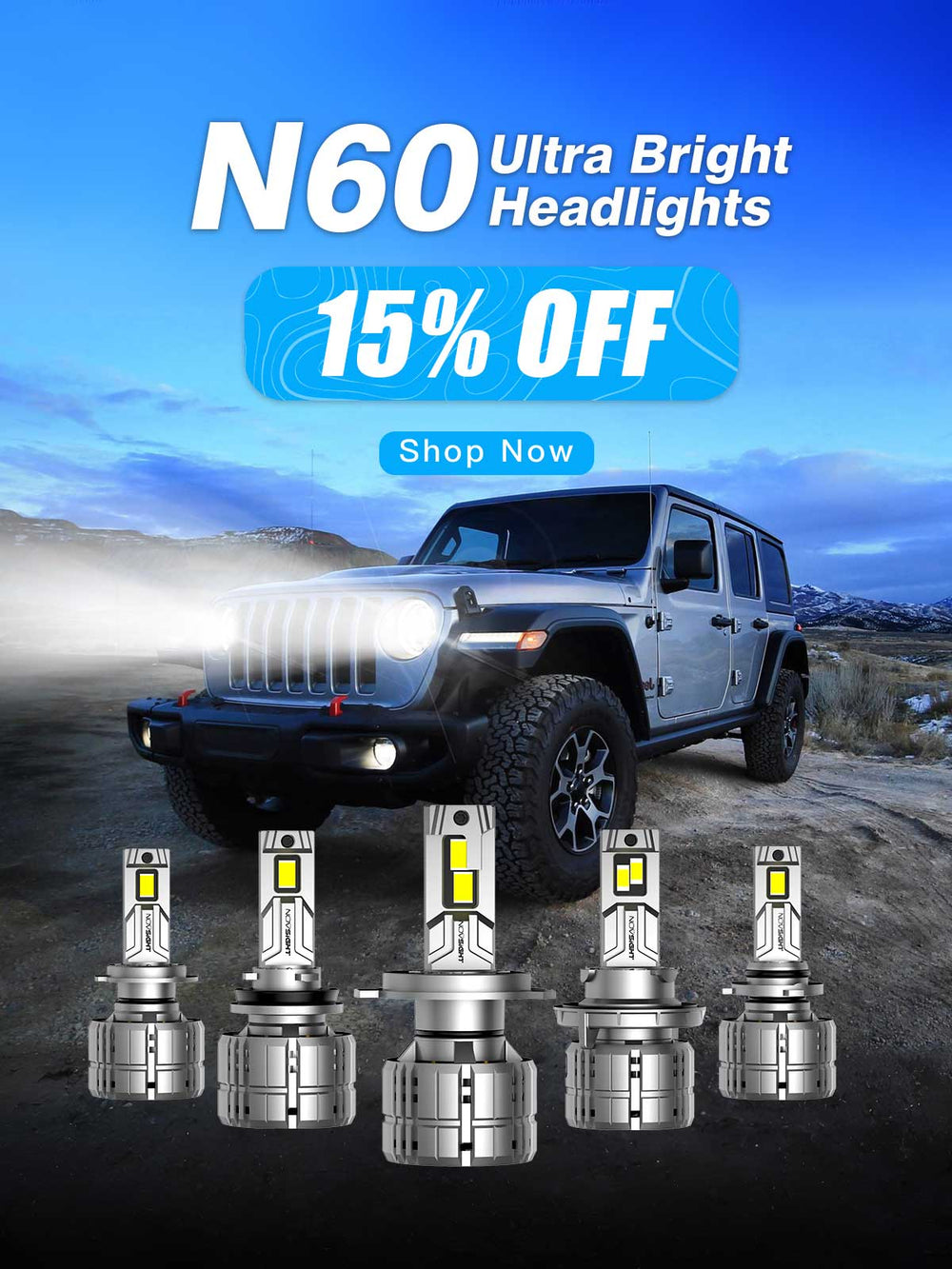 NOVSIGHT®- Auto Lighting, LED Headlight Bulbs & OFF-Road LED Lights