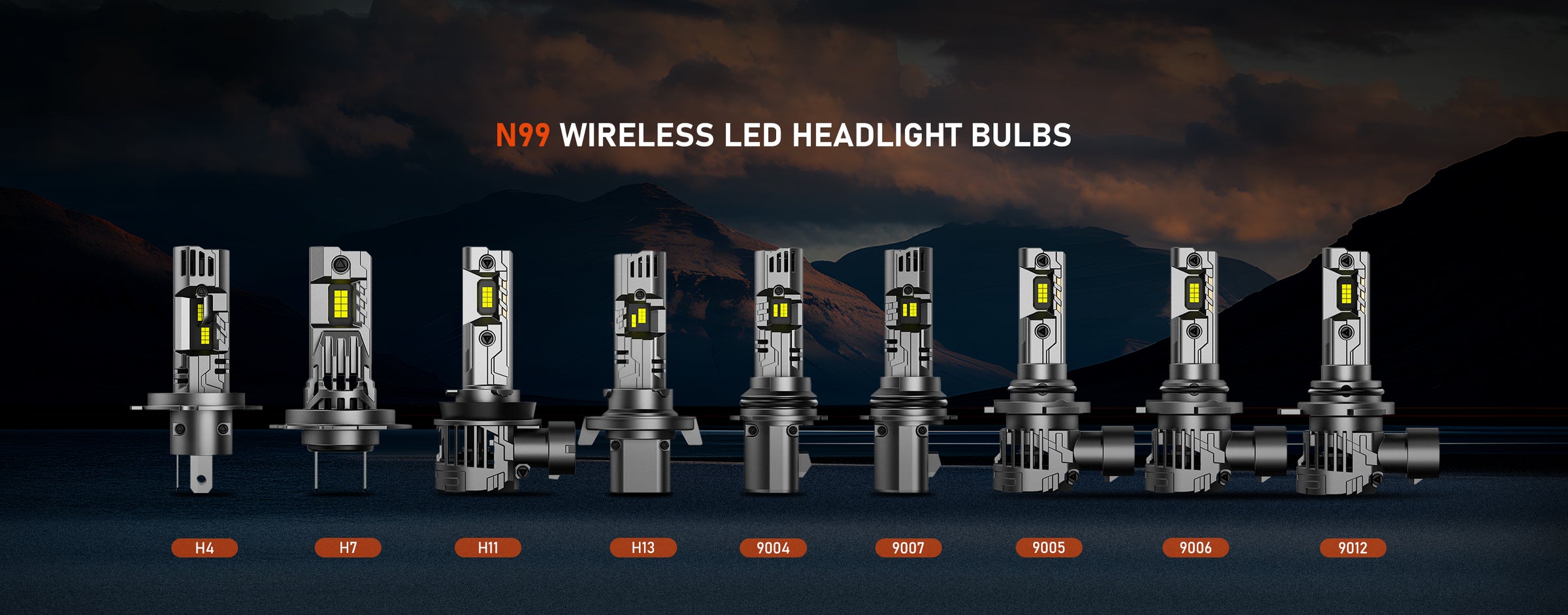 Novsight N99 Series LED Headlight Bulbs Collection