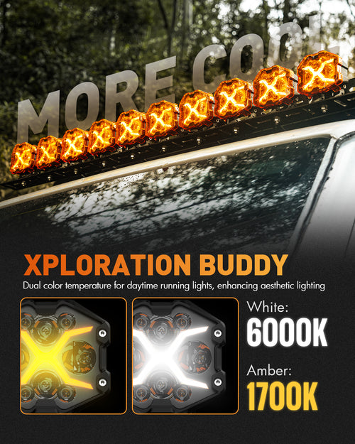 X-Series | 4-inch LED Pod Light X-Line DRL Driving Beam
