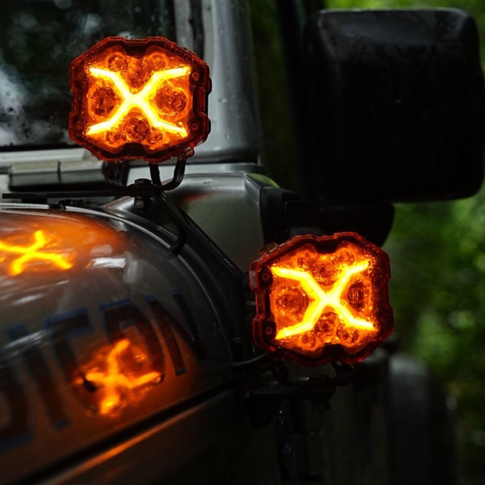 X-Series 4-inch LED Off-road Pod Light Driving Beam with Bluetooth Swi