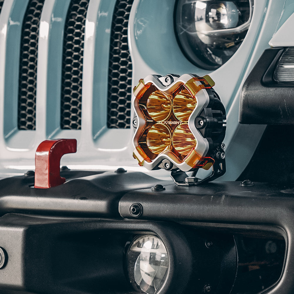 Halo Series 6-inch LED Pod Lights Kit for Jeep Wrangler Jeep Gladiator