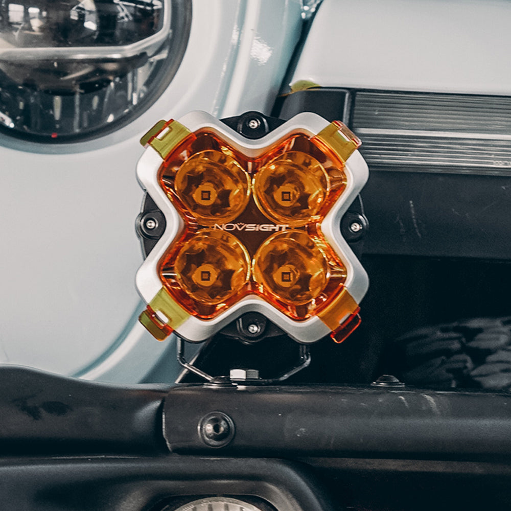 Halo Series 6-inch LED Pod Lights Kit for Jeep Wrangler Jeep Gladiator