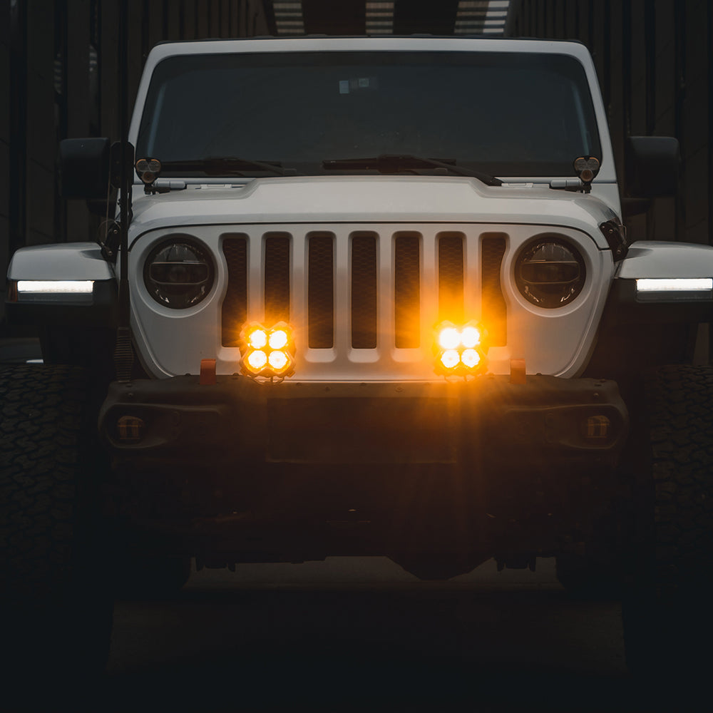 Halo Series 6-inch LED Pod Lights Kit for Jeep Wrangler Jeep Gladiator