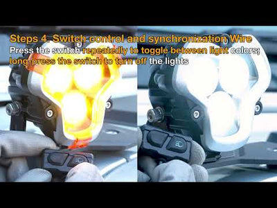 NOVSIGHT HALO Series 3.5‘‘ LED Pods with DRL 48W Twin Light Kit