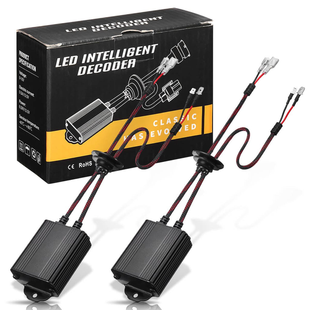 LED Headlight Canbus Decoder H1 H3 High Compatibility Anti-Flicker ...
