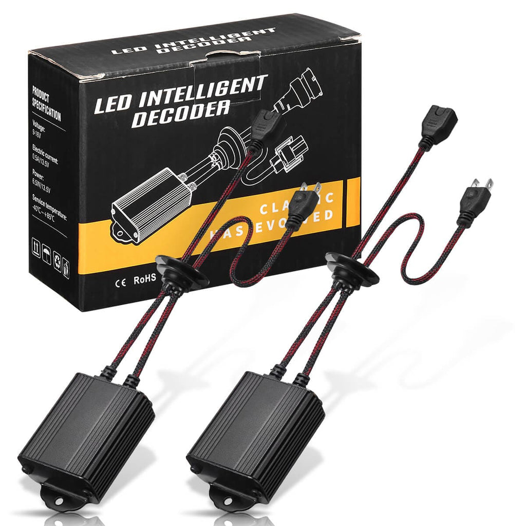LED Headlight Canbus Decoder H7 High Compatibility Anti-Flicker ...